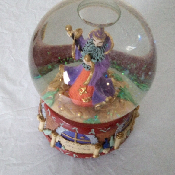 UNBRANDED | Accents | Mystical Wizard Snow Globe With Red And Purple ...